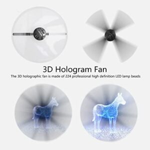 3D Hologram Fan - 3D Hologram Advertising Display Fan, 3D LED Pologram Fan Holographic Projector for Store, Shop, Bar, Casino, Holiday, Events - 1600x224