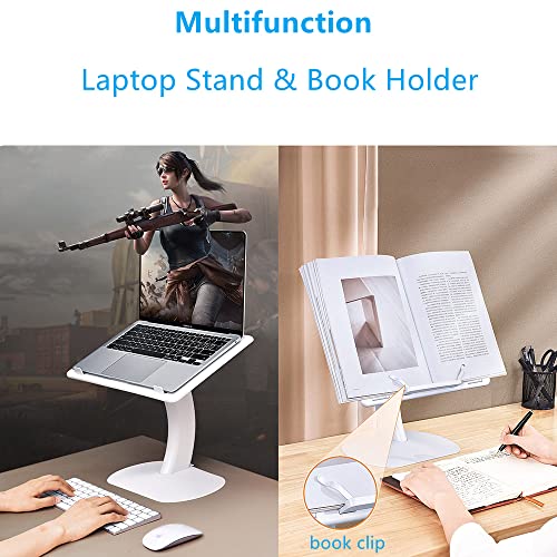 GALEFORM Laptop Stand for Car Bed Couch Sofa Floor Desk Portable Car Tray Table Lap Desk for Laptop Book Kids Adults Writing Reading Eating Ergonomic Adjustable Holder Foldable Computer Mount Riser