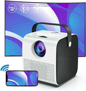 mini projector outdoor movies, wifi bluetooth projector, portable phone projectors, 8500 lux, hd 1080p supported, compatible w iphone, tv stick,ps4,hdmi, laptop proyector