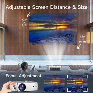 NexiGo [2 Pack] Native 1080P Projector, 5G Wi-Fi, 5G Wi-Fi, Outdoor Movie Projector, Bluetooth 5.1, Dolby_Sound Support, Compatible w/TV Stick, iPhone, Android, Laptop, Console