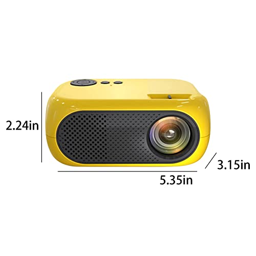 LED Portable Mini Projector Household HD 1080P Projector U Disk Plug-in Card, Home HD Projector for Office, Perfect for Gift