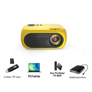 LED Portable Mini Projector Household HD 1080P Projector U Disk Plug-in Card, Home HD Projector for Office, Perfect for Gift