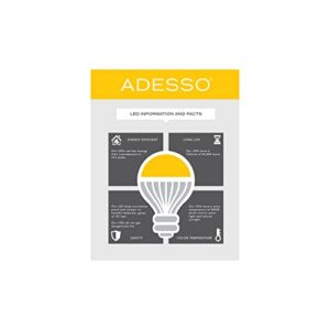 Adesso 3162-21 Kaye LED Desk Lamp Wireless Charging, 7W LED, 5W QI, USB Port, Indoor Lighting Lamps