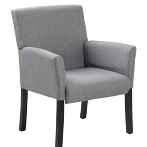 Boss Office Products Contemporary Guest Chair in Grey