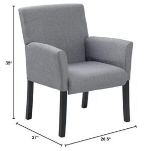 Boss Office Products Contemporary Guest Chair in Grey