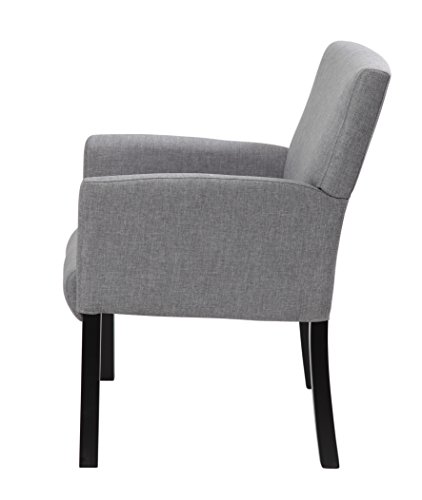 Boss Office Products Contemporary Guest Chair in Grey