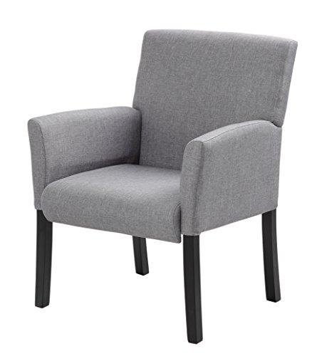 Boss Office Products Contemporary Guest Chair in Grey