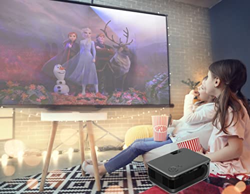 Gabba Goods WiFi Smart Projector Supports Up To 1080P Cast With WiFi Or HDMI Gift for Kids, Phone Projector for Home Theater, Movie, Cartoon, Compatible with PC/Tablet/Fire Stick/iOS and Android Phone