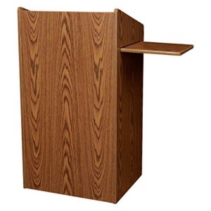 Oklahoma Sound - 600-MO Aristocrat Floor Lectern, Medium Oak