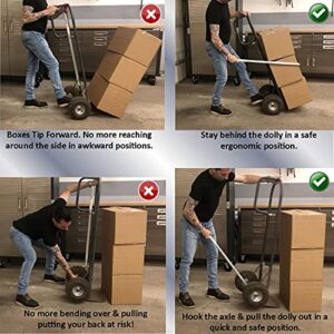 Keyfit Tools Kickboxer Hand Truck Dolly Box Leverage Bar Slide Boxes Off Your 2 Wheeled Dolly from The Bottom for Neatly Stacked Moving/Shipping Boxes Hook Boxes to Tilt Backward