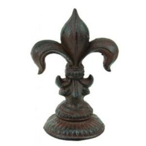 cast iron fleur de lis doorstop lys french decor 7″ t x 5″ w