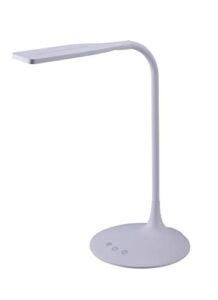 black+decker vled1819-bd battery led desk lamp, dimmable with adjustable color temperature, 4 hour battery life, rechargeable, eco friendly, white