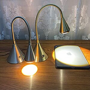 HomeFocus LED Desk Lamp with Touch Dimmable,Table Lamp,Night Light,Reading Desk Lamp,Office Desk Lamp,Working Desk Lamp,Gold Desk Lamp,LED 5W,3000K Warm Light,Metal,Antique Brass