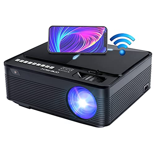 ONE·Mix，WiFi Bluetooth Projector, HD Native 1080P Projector ，Video Outdoor Movie Projector, Support 4K &300＂Screen Compatible with Smartphone (Wirelessly)/PC/Bluetooth Speakers/TV Stick/PS4/PS5/PPT