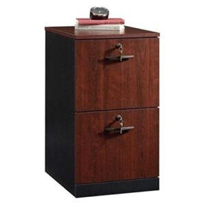 bowery hill 2 drawer transitional file cabinet in classic cherry