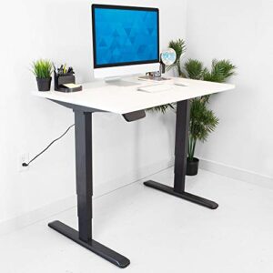 Mount-It! Dual Motor Electric Standing Desk Frame [Heavy Duty 275 lbs Capacity] Ergonomic, Adjustable Height, Sit Stand Base with Programmable Control Panel, Collision Sensor (Black)