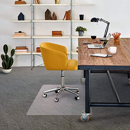 Advantagemat Vinyl Rectangular Chair Mat Carpets over 3/4" - 48" x 60"