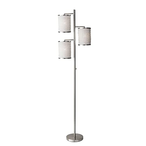 Adesso 4152-22 Bellows Tree Lamp, Steel, Modern Chic, 74 in