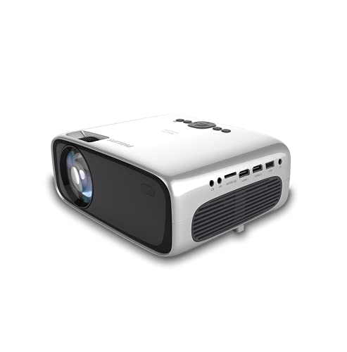 Philips NeoPix Prime One, True HD Projector with Wi-Fi Screen Mirroring, Multimedia Player, Bluetooth Speakers Connection, HDMI