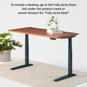 Fully Jarvis Standing Desk Frame Only - Supports Tops from 44" to 82" Wide and 27" to 36" Deep - Electric Adjustable Desk Height from 24.5" to 50" with Memory Preset Controller (Alloy Frame)