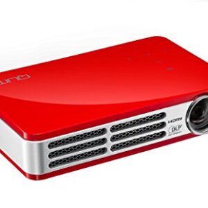 Vivitek Qumi Q5 500 Lumen WXGA HD 720p HDMI 3D-Ready Pocket DLP Projector with 4GB Memory (Red)