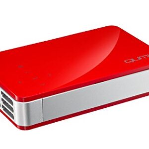 Vivitek Qumi Q5 500 Lumen WXGA HD 720p HDMI 3D-Ready Pocket DLP Projector with 4GB Memory (Red)