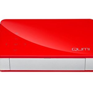 Vivitek Qumi Q5 500 Lumen WXGA HD 720p HDMI 3D-Ready Pocket DLP Projector with 4GB Memory (Red)