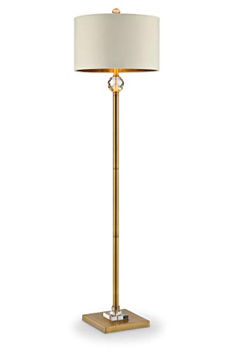 OK Lighting AZOK5161F 63.25" H Perspicio Floor Lamp, Brass