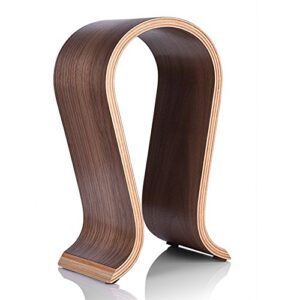 jacksking headset hanger, u shape wood headphones stand holder hanger wooden headset desk display shelf rack, headphones stand