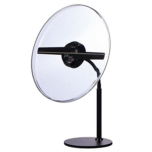 ICANZUO 3D Hologram Advertising Display Fan 512p HD Holographic LED Air Fan Projector for Business Store Shop Bar Casino Holiday etc (12 inch)