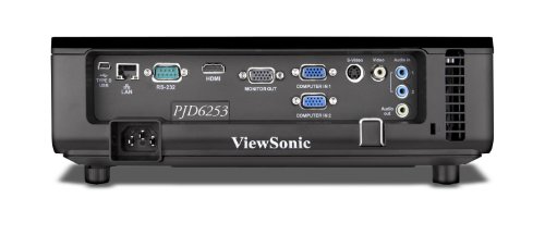 View Sonic PJD6253 XGA Front Projector, 300 Inches - Black