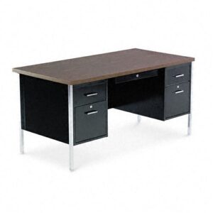 alera double pedestal steel desk