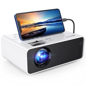 smonet 1080p movie projector 4k home projector video tv projector portable mini projector outdoor indoor wall compatible with tv stick laptops pc ps5 hdmi usb