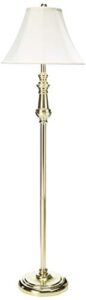 décor therapy pl3780 floor lamp, polished brass