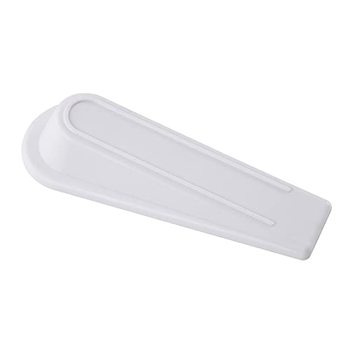 FASTENER TREE 3 Pack Non-Slip Rubber Door Wedge Stopper, Heavy Duty Door Stop 1" High White