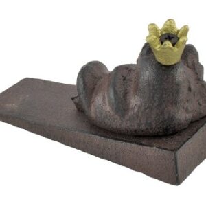 Cast Iron Frog Prince Wedge Doorstop