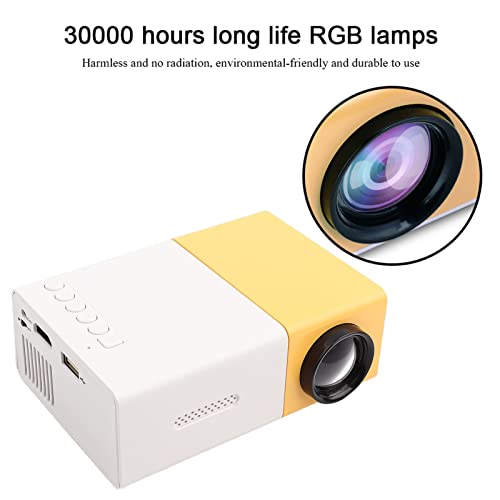 Mini Stylish Portable Home Theater, LED Projector with Native Resolution 320 x 240 Pixels HDMI VGA Multimedia Player Home Theater for Home Entertainment(59.99)