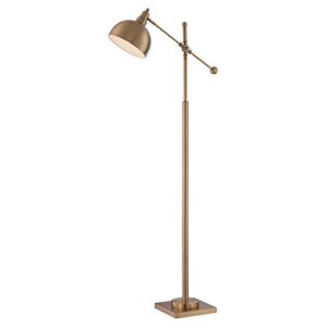 lite source cupola floor lamp, brushed brass 57.00×25.00×8.00