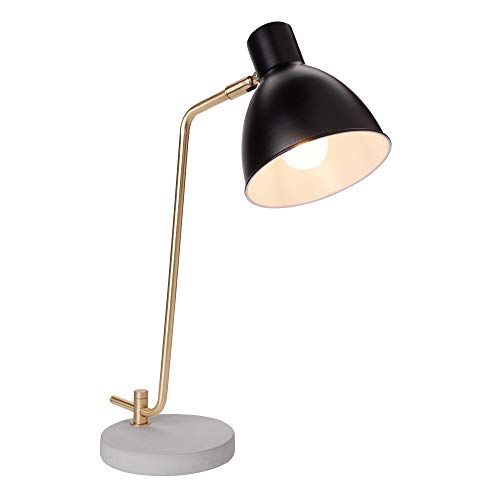 Newhouse Lighting NHDK-AM-BK Amelia Contemporary Table Lamp with LED Bulb Included, Black