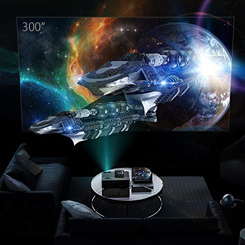 YABER Y21 Native 1920 x 1080P Projector 9000L Upgrad Full HD Projector, ±50° 4D Keystone Function Support 4k/Zoom, Home&Outdoor Projector Compatible TV Stick/HDMI/VGA/USB/iPhone/Android/Laptop/PS4 etc