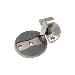 Door Stop, Magnetic Door Catch Doorstop Heavy Duty Brushed Finish with Screw Mount 304 Stainless Steel --Silver