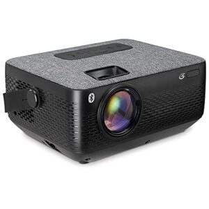 GPX Rechargeable Projector with Bluetooth, HDMI, USB and Micro SD Media Ports, Includes Remote (PJ770B)