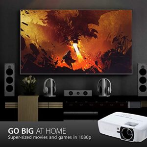 ViewSonic 1080p Projector with Rgbrgb Rec 709 DLP 3D Dual HDMI 22, 000: 1 Contrast and Low Input Lag for Home Theater and Gaming (PX725HD)