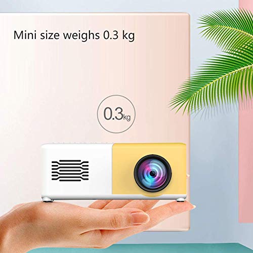 Mini Projector, Portable Mini Video Projector, 1080P HD LED Projector, 30,000HRS Home Theater Movie Projector,Compatible with HDMI VGA USB TV AV Smartphone Laptop, Remote Control