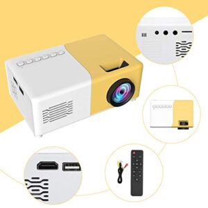 Mini Projector, Portable Mini Video Projector, 1080P HD LED Projector, 30,000HRS Home Theater Movie Projector,Compatible with HDMI VGA USB TV AV Smartphone Laptop, Remote Control