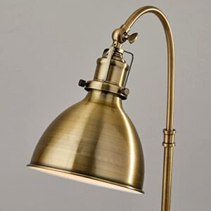 Adesso 3906-21 Abbott Desk Lamp, 20 in, 40W Standard, 40W LED, Antique Brass, 1 Table Light