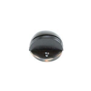 Renovators Supply Bathroom Door Stoppers 1.65 in. Brass Dome Shaped Floor Mount Door Stop with Oil Rubbed Bronze Finish