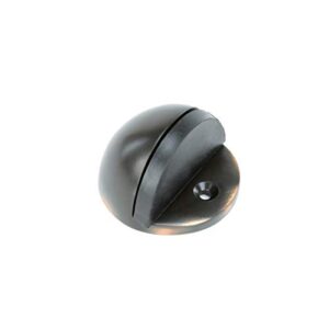 renovators supply bathroom door stoppers 1.65 in. brass dome shaped floor mount door stop with oil rubbed bronze finish