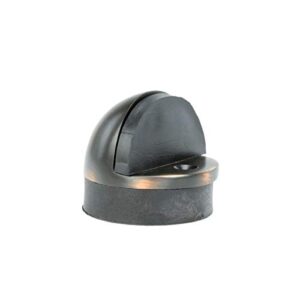 Renovators Supply Bathroom Door Stoppers 1.65 in. Brass Dome Shaped Floor Mount Door Stop with Oil Rubbed Bronze Finish