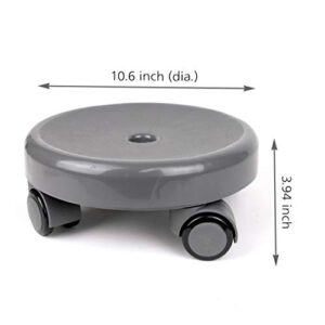 UPIT Low Roller Seat Wheel Stool Chair Grey Color